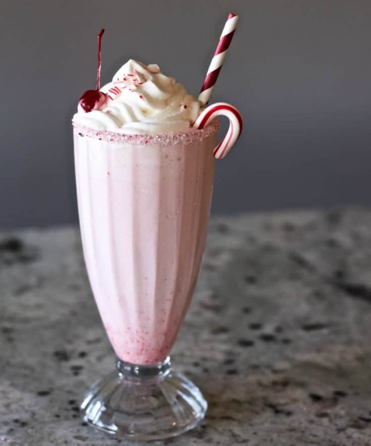 Peppermint Milkshake with Schnapps Recipe | Homemade Food Junkie