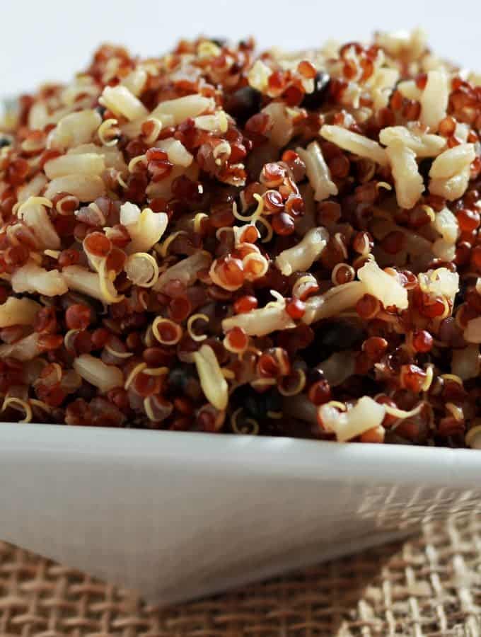 Black Rice Quinoa Pea salad | Homemade Food Junkie