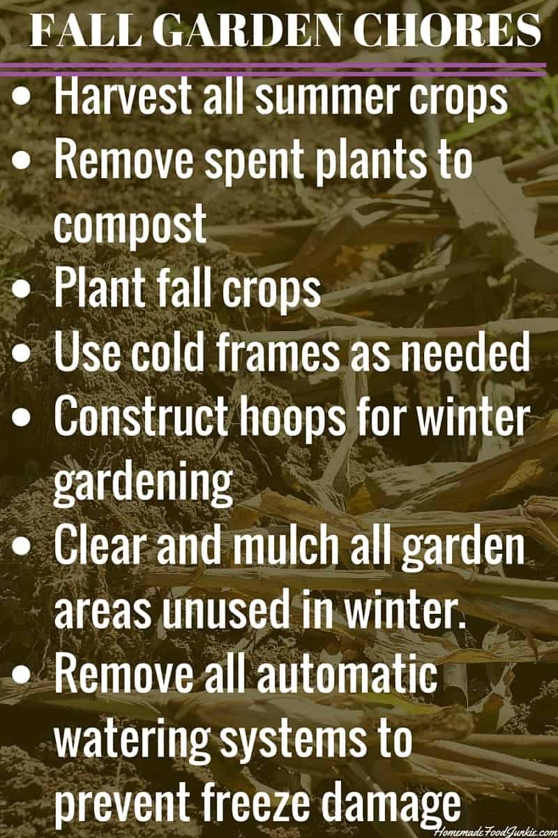 Fall Garden Chores | Homemade Food Junkie