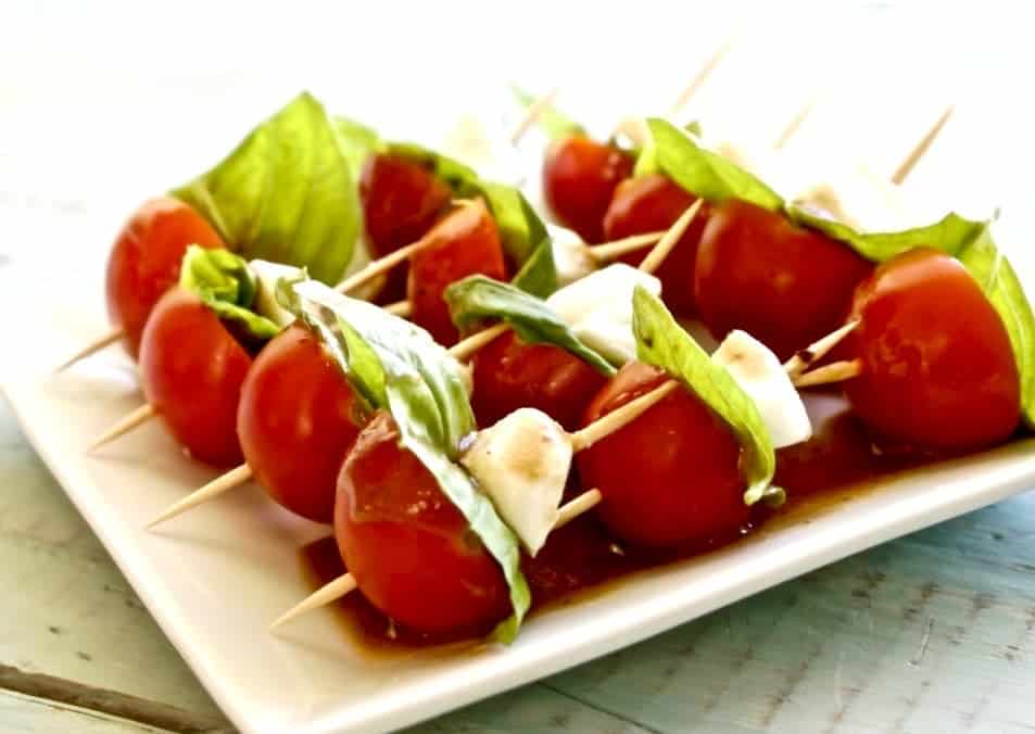 Caprese Salad Bites Appetizer Recipe-Homemade Food Junkie