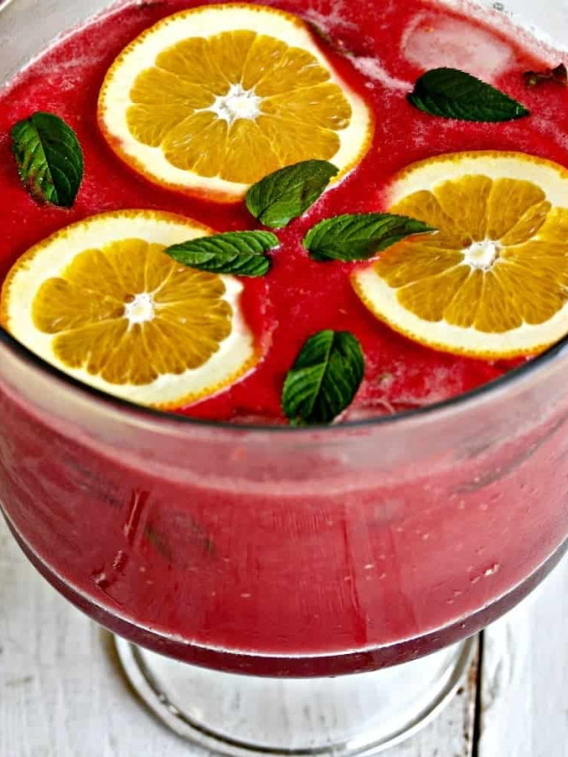 Watermelon Raspberry Mint Party Punch | Homemade Food Junkie