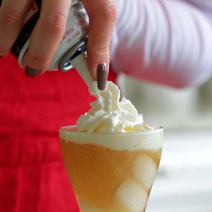 Caramel Vanilla Italian Cream Soda Cocktail | Homemade Food Junkie