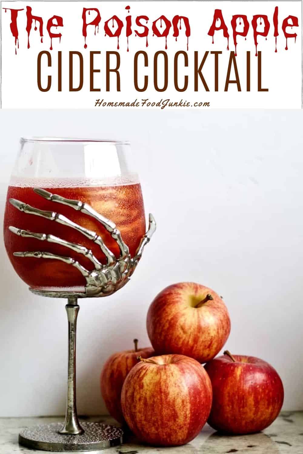 Poison Apple Cocktail-Royal Crown Apple & Pucker | Homemade Food Junkie
