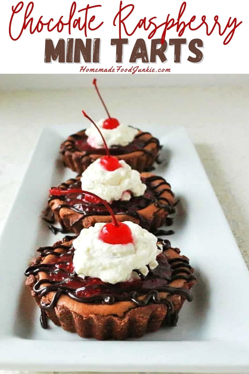 Chocolate Raspberry Mini Tarts | Homemade Food Junkie