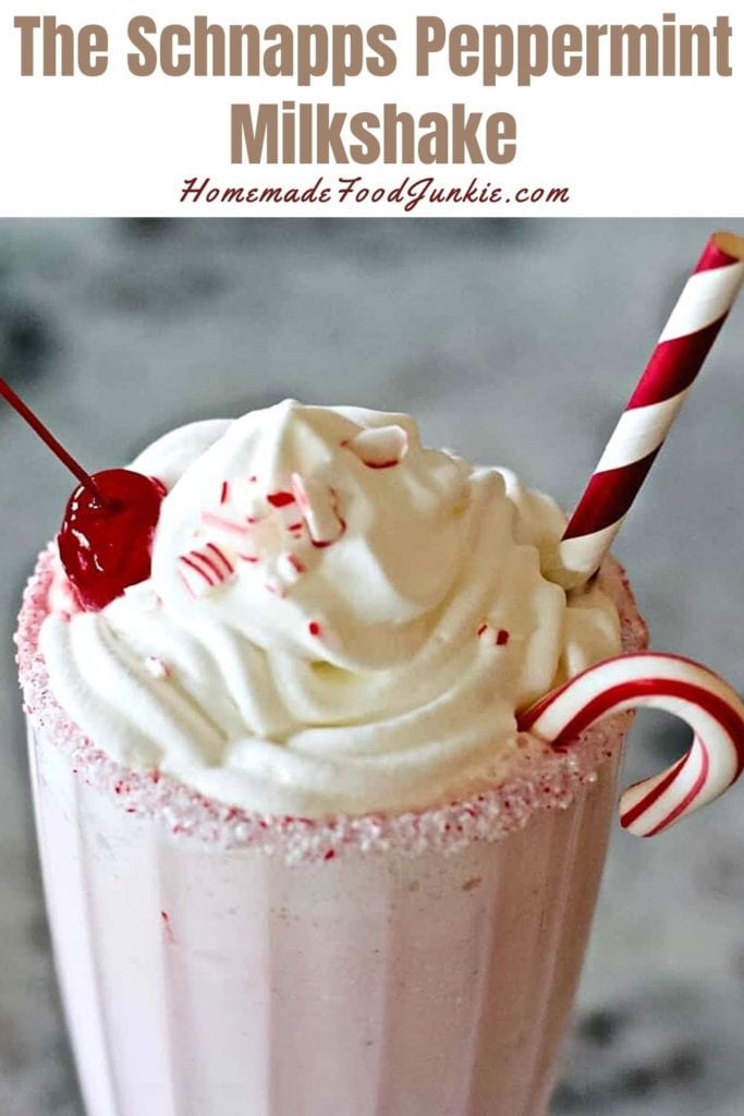 Peppermint Milkshake with Schnapps Recipe | Homemade Food Junkie