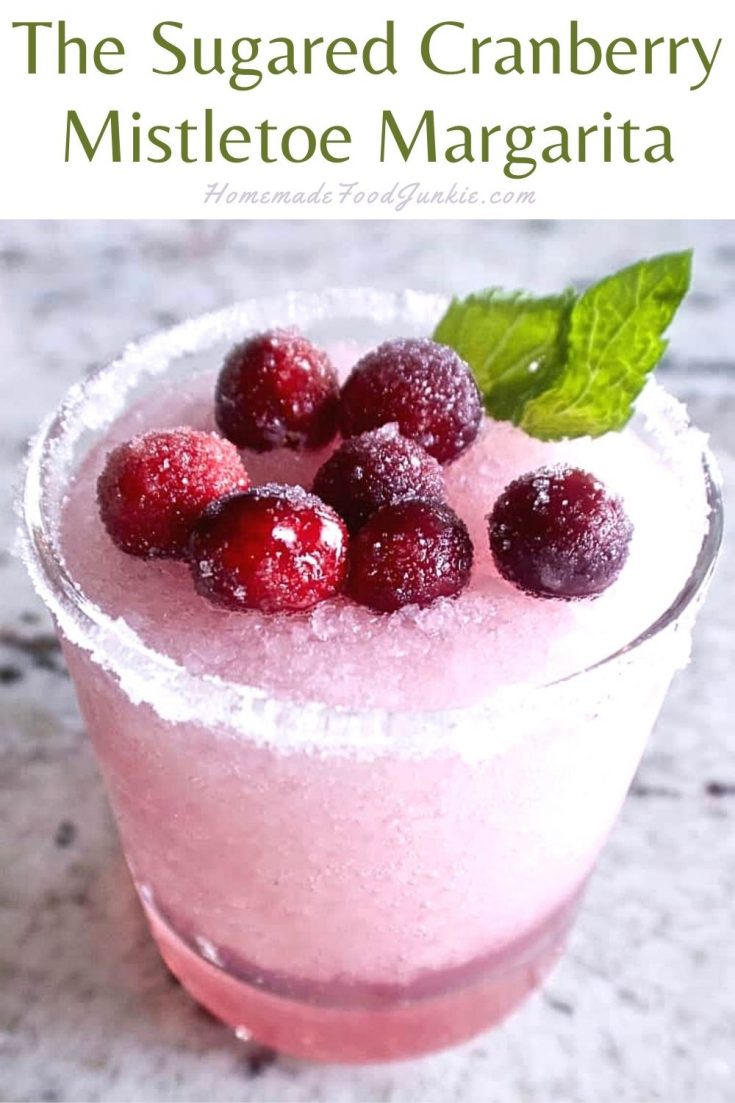 Frozen Mistletoe Cranberry Margarita | Homemade Food Junkie