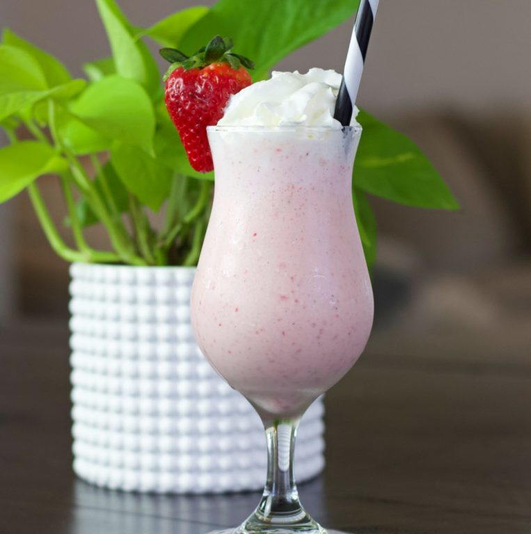 Fresh Strawberry Cocktail Blended Drink | Homemade Food Junkie