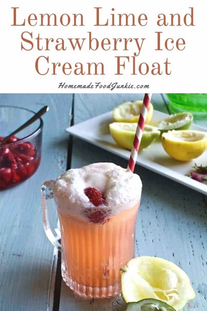 Lemon Lime Strawberry Float | Homemade Food Junkie
