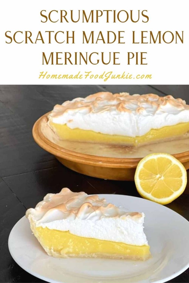 Lemon Meringue Pie Recipe-Homemade food Junkie