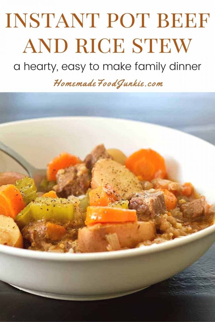Easy Instant Pot Beef Stew | Homemade Food Junkie