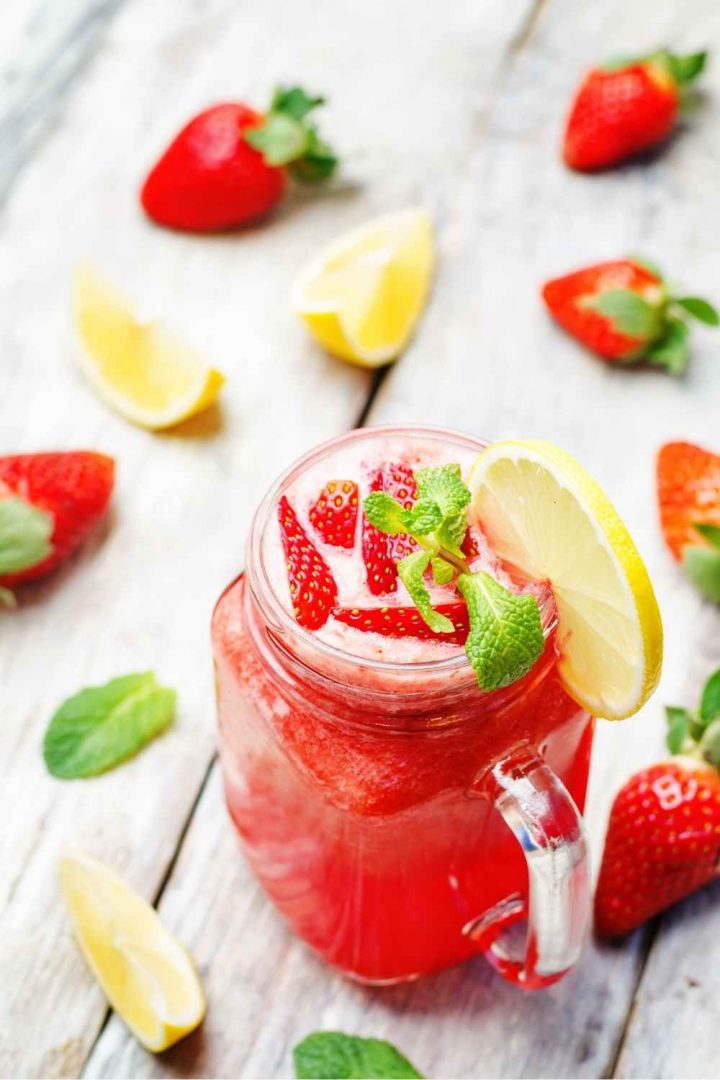 Lemon Lime Strawberry Float | Homemade Food Junkie