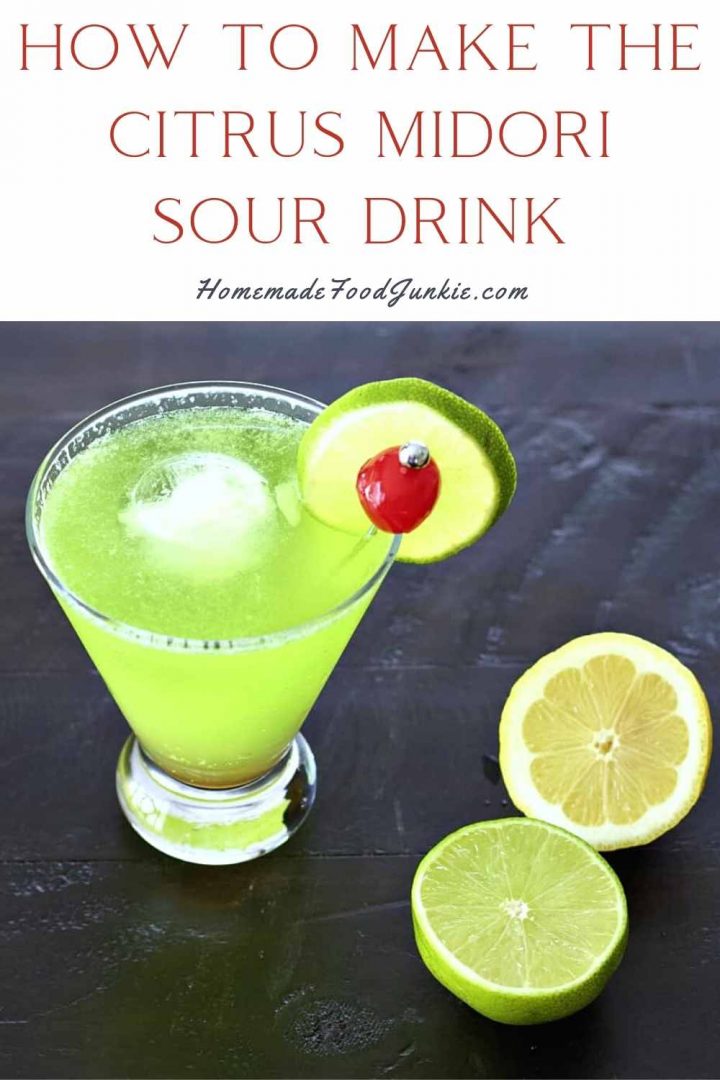 Vibrant Midori Sour Drink Recipe | Homemade Food Junkie