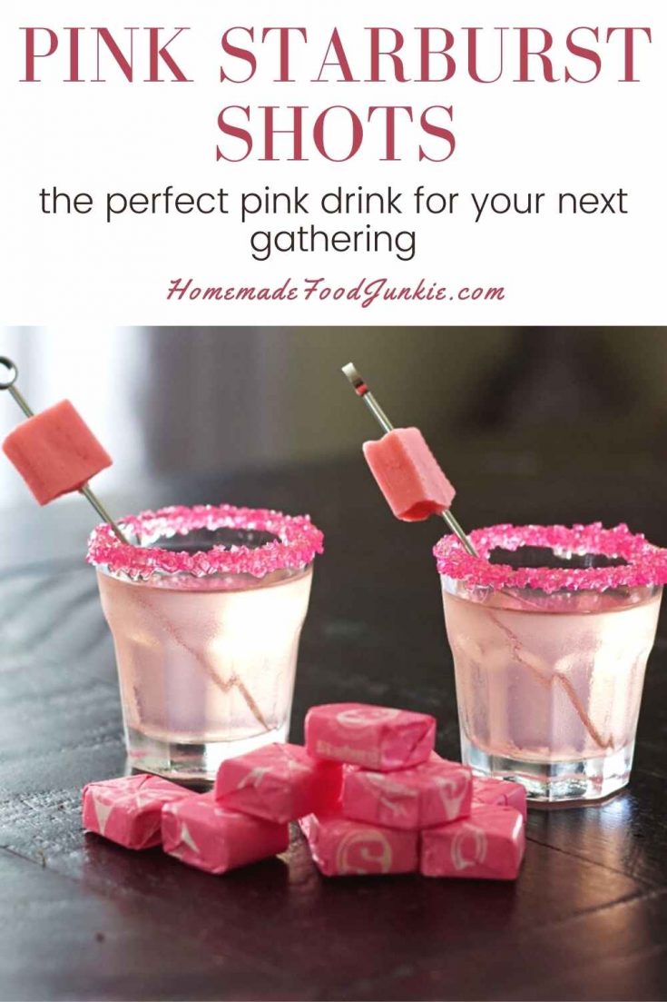 Pink Starburst Shots | Homemade Food Junkie