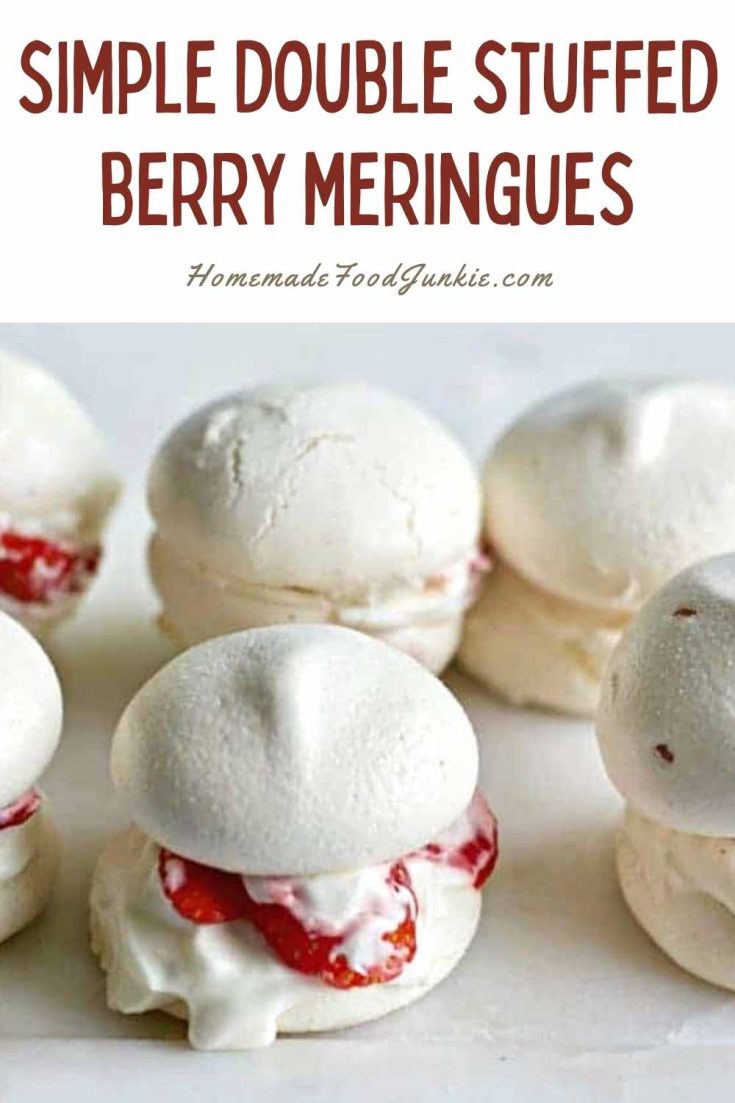 Double Stuffed Berry Meringues | Homemade Food Junkie
