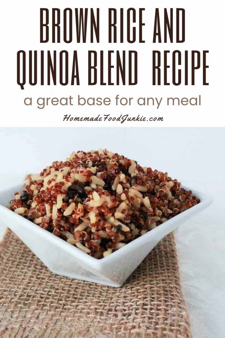 Healthy Brown Rice Quinoa Blend | Homemade Food Junkie