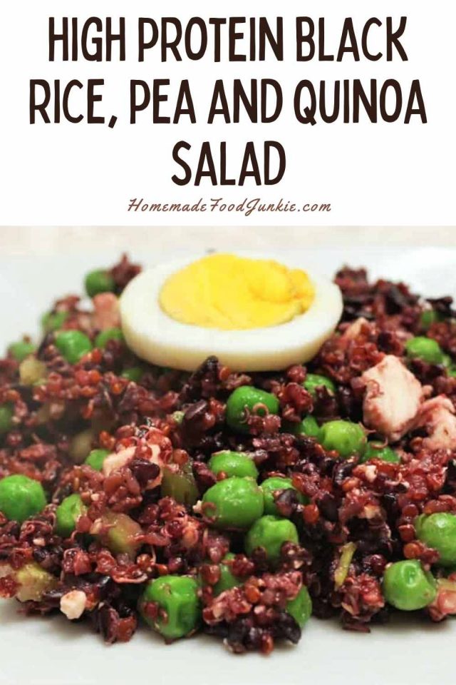 Black Rice Quinoa Pea Salad | Homemade Food Junkie