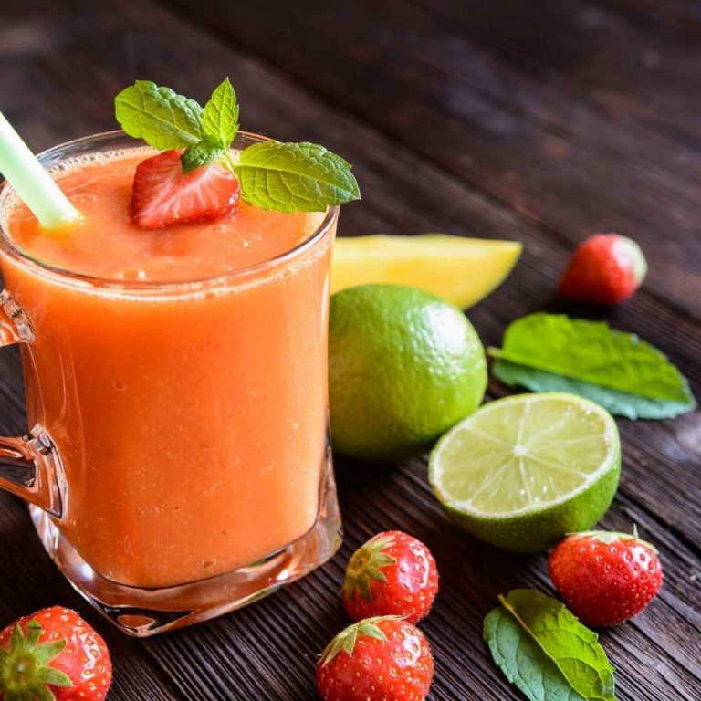 Lemon Lime Strawberry Float | Homemade Food Junkie