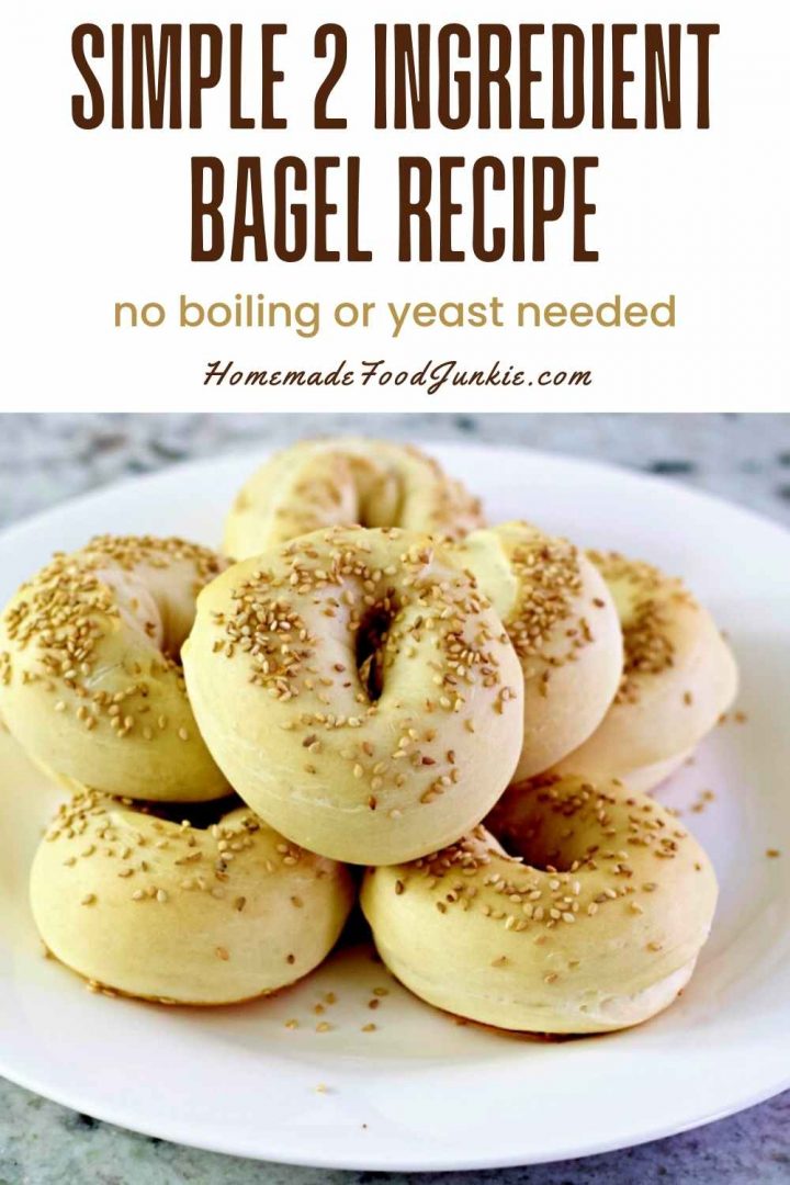 Homemade Two Ingredient Bagels Recipe | Homemade Food Junkie