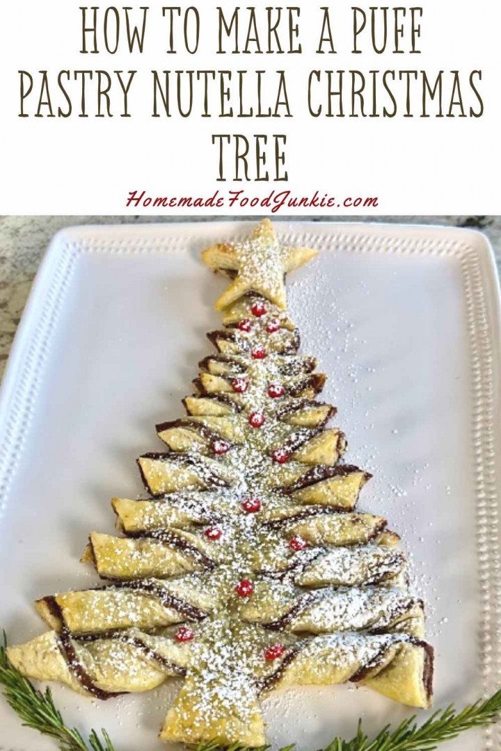 Nutella Christmas Tree Pastry | Homemade Food Junkie