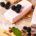 No-Bake Blackberry Cheesecake bars-Homemade Food Junkie