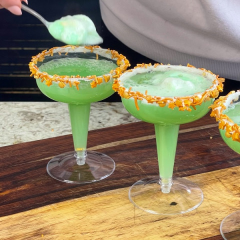 Green Punch with Sherbet | Homemade Food Junkie