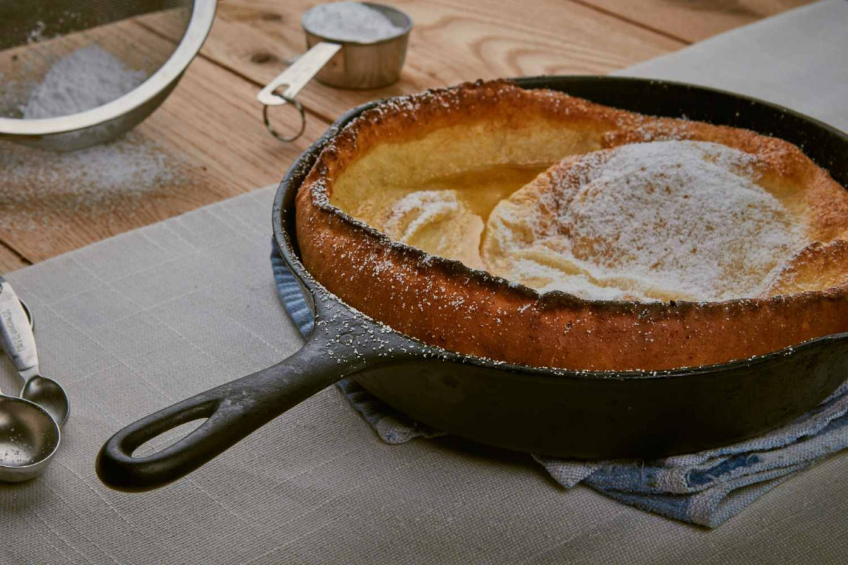 Delicious Fluffy Sourdough Dutch Baby | Homemade Food Junkie