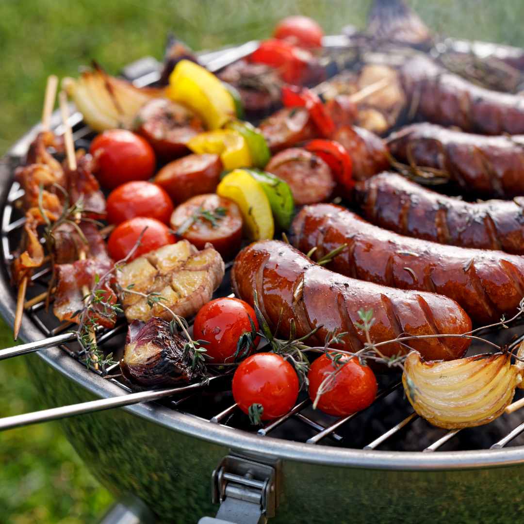 Grilled Sausage Veggie Kabobs Recipe