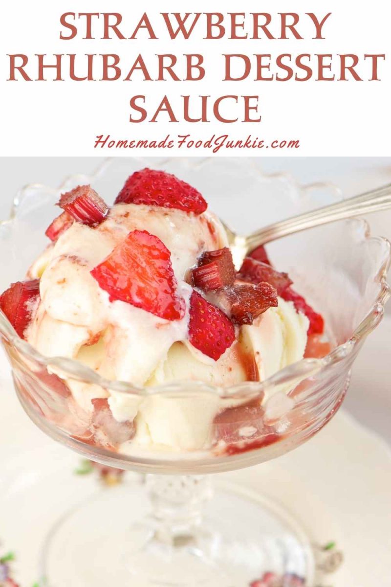 Strawberry Rhubarb Sauce | Homemade Food Junkie
