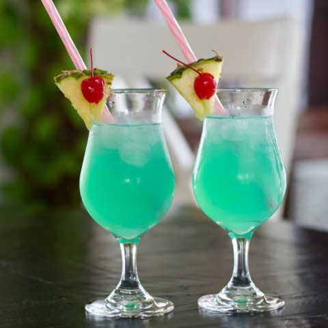 Blue Lagoon Tropical Rum Punch Recipe | Homemade Food Junkie