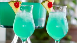 Blue Lagoon Tropical Rum Punch Recipe | Homemade Food Junkie