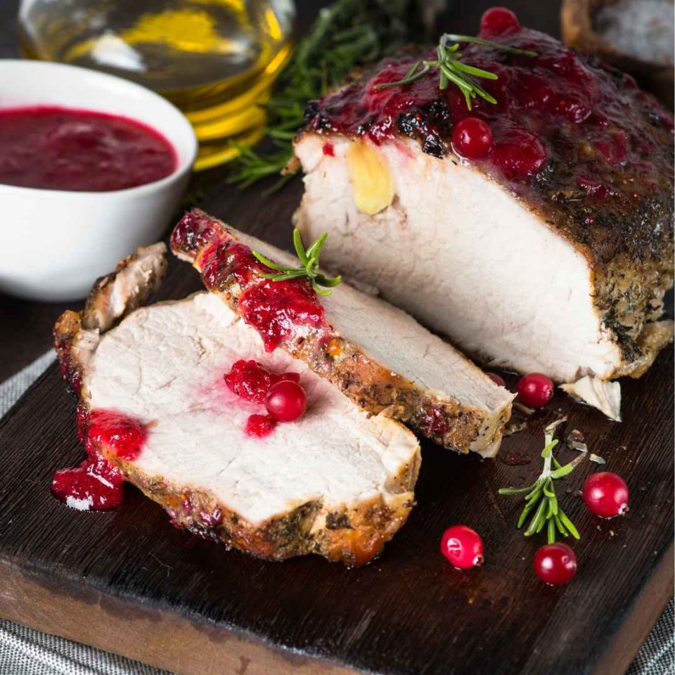 Crockpot Cranberry Raspberry Pork Roast-Homemade Food Junkie