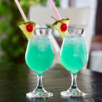 Blue Lagoon Tropical Rum Punch Recipe | Homemade Food Junkie