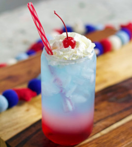 Red White and Blue Non Alcoholic Drink | Homemade Food Junkie