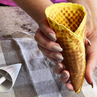 Delicious Waffle Cone Recipe | Homemade Food Junkie