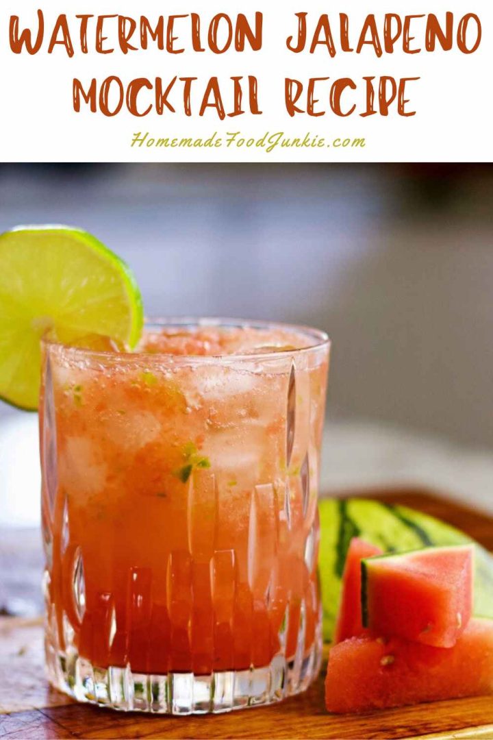 Spicy Watermelon Margarita Mocktail | Homemade Food Junkie
