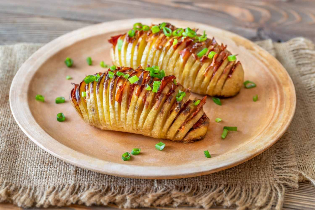 Air Fryer Hasselback Potatoes | Homemade Food Junkie