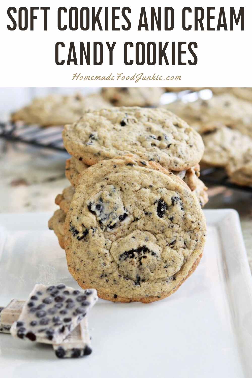 Delicious Cookies and Cream Cookies | Homemade Food Junkie