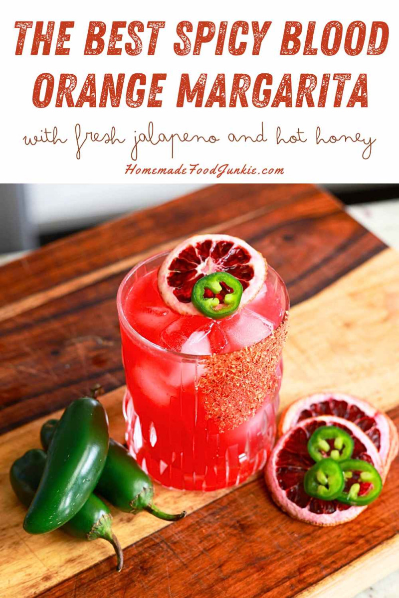 Best Spicy Blood Orange Margarita Recipe | Homemade Food Junkie