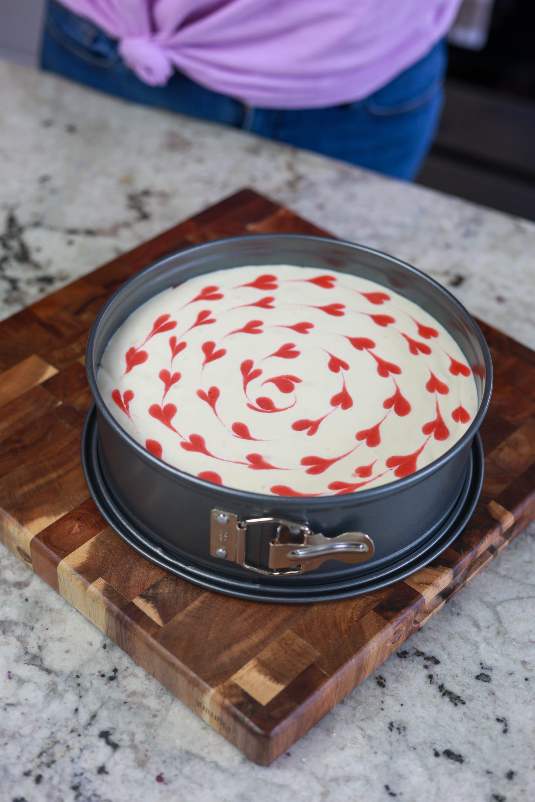 Best Strawberry Swirl Cheesecake Recipe | Homemade Food Junkie