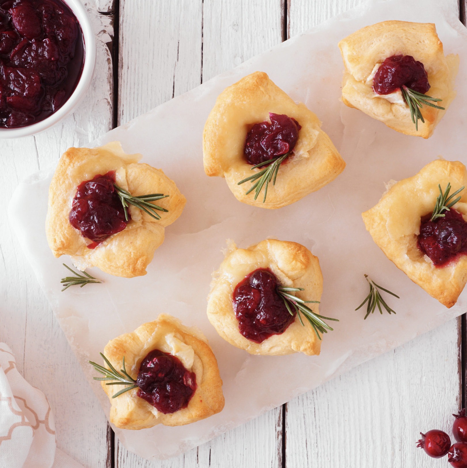 Cranberry Raspberry Brie Bites | Homemade Food Junkie