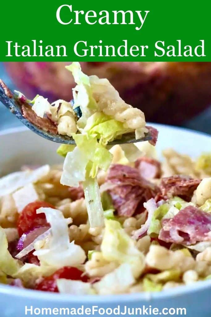 Creamy Italian Grinder Pasta Salad | Homemade Food Junkie